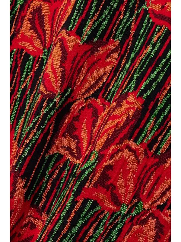 Emilio Pucci Open-back Floral Jacquard-knit Maxi Dress