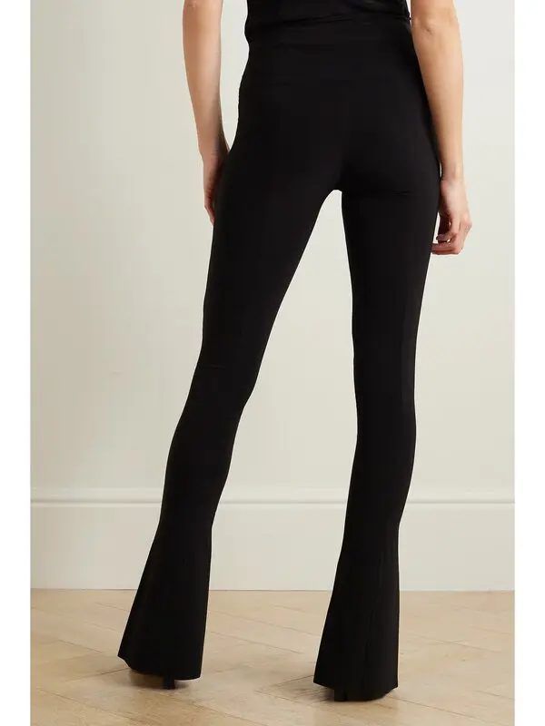 Norma Kamali Spat Stretch-jersey Flared Leggings