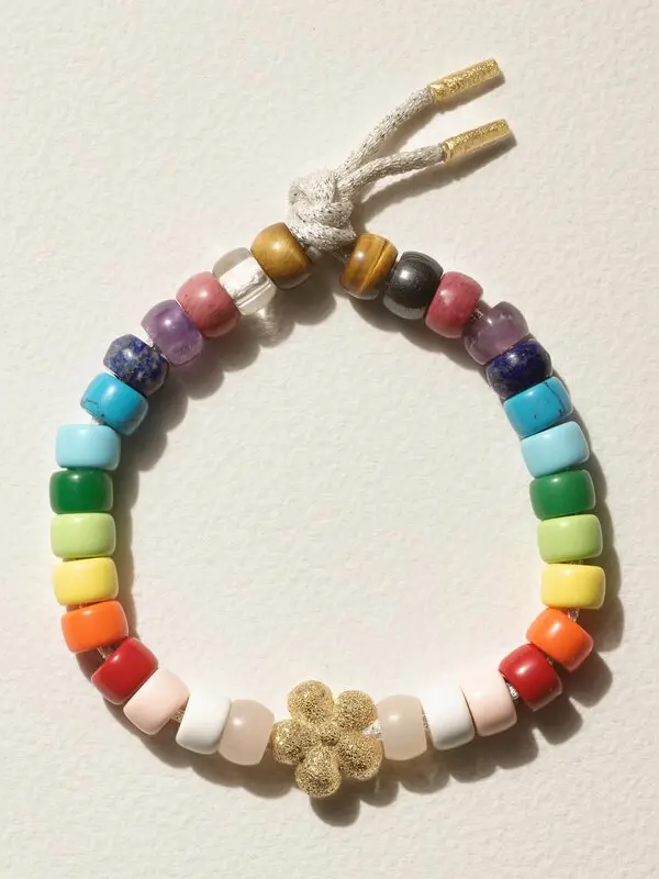 Carolina Bucci Forte Beads Rainbow Flower Charm Bracelet - Multi