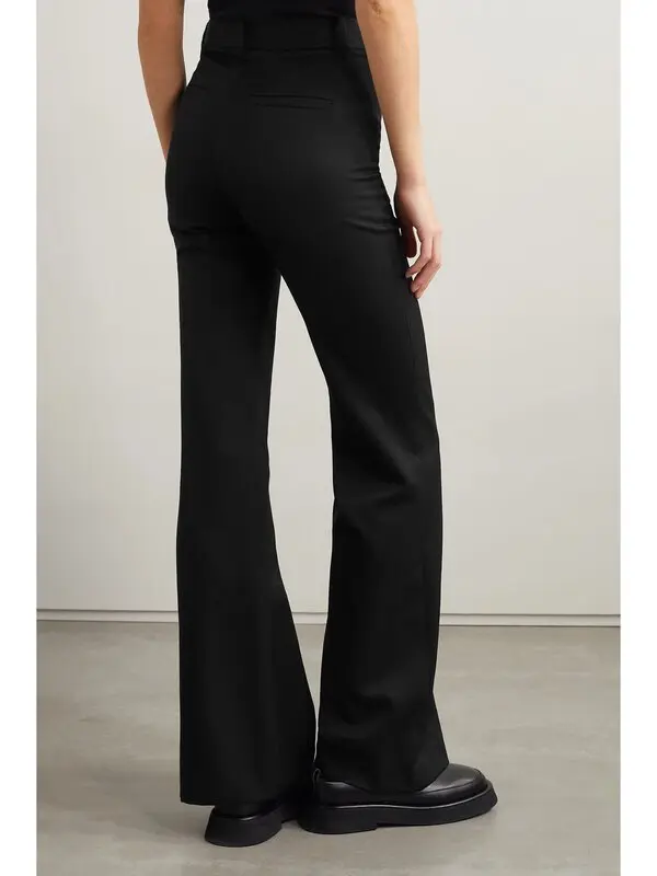 NILI LOTAN Arielle Wool-twill Flared Trousers