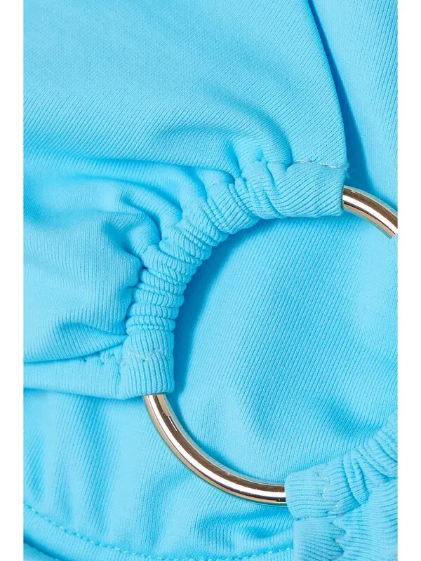 Melissa Odabash Brussels Embellished Halterneck Bikini Top - Blue