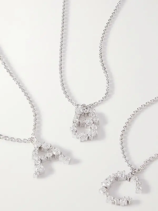 Completedworks Rhodium-plated Recycled Crystal Necklace