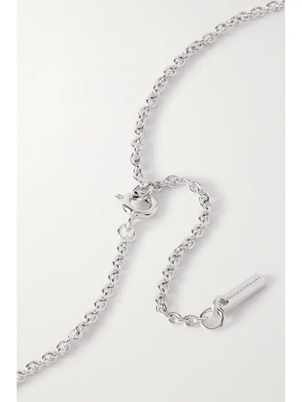 Completedworks Rhodium-plated Recycled Crystal Necklace