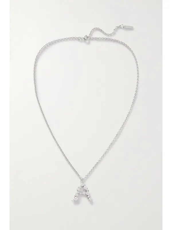 Completedworks Rhodium-plated Recycled Crystal Necklace