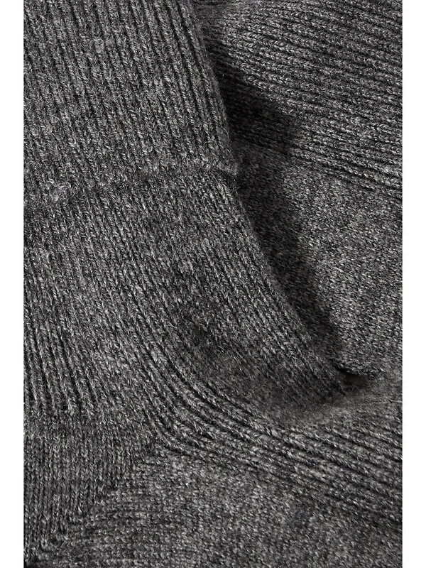 Johnstons Of Elgin Ribbed Cashmere-blend Socks