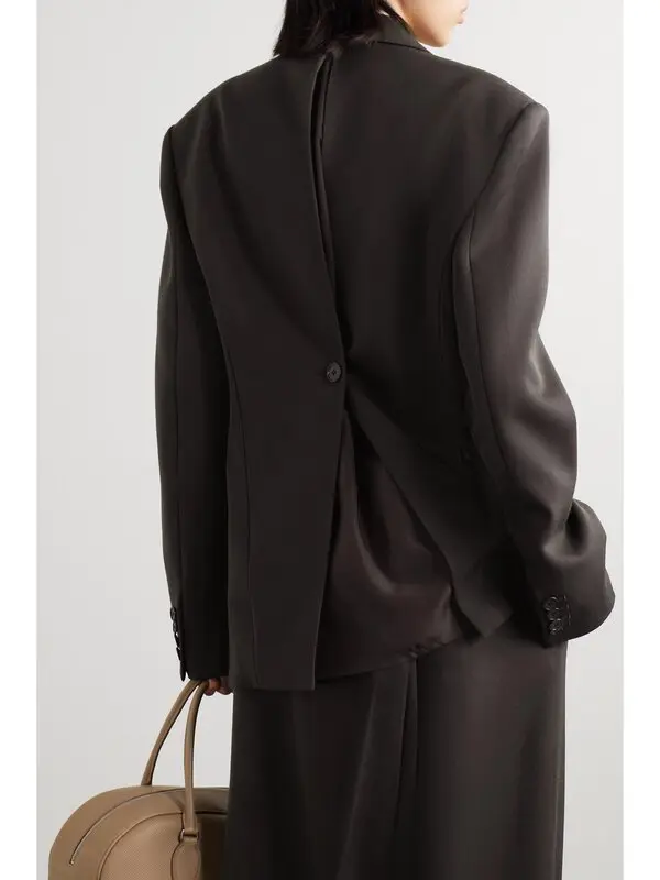 THE ROW Viper Grain De Poudre Wool Blazer