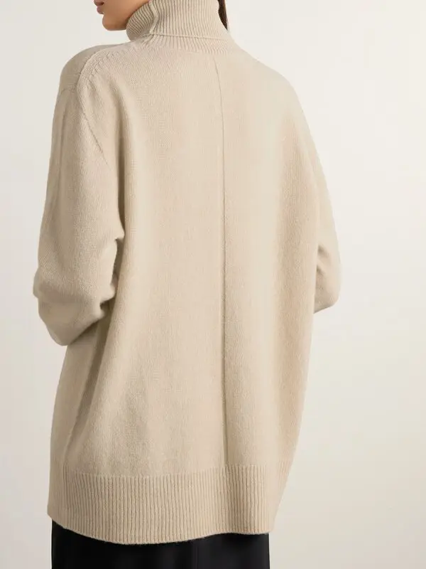 THE ROW Oversized Wool And Cashmere-blend Turtleneck Sweater