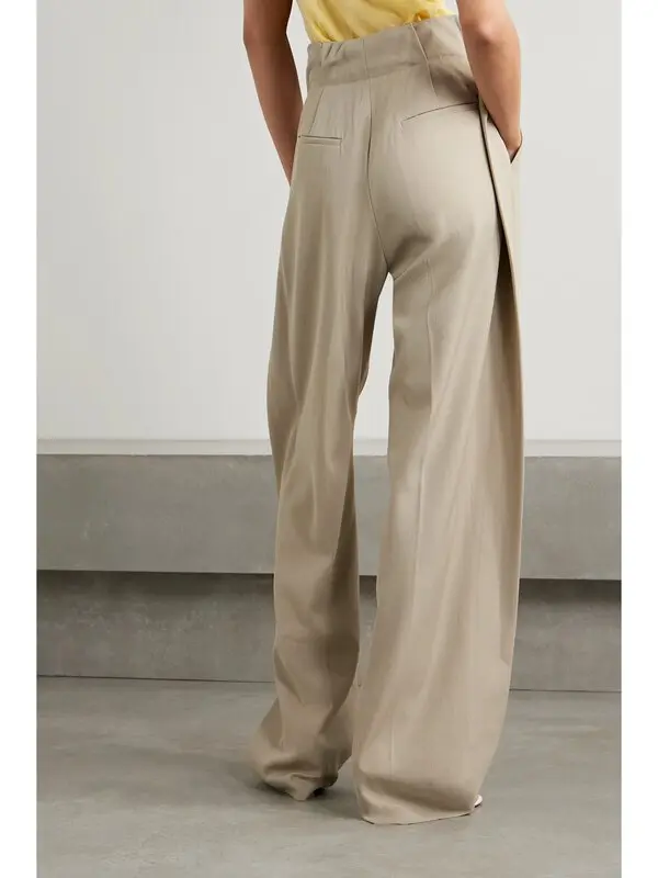 DIOTIMA Paneled Straight-leg Twill Trousers