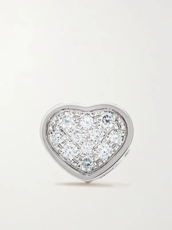 Chopard 18-karat Diamond Single Earring - Silver