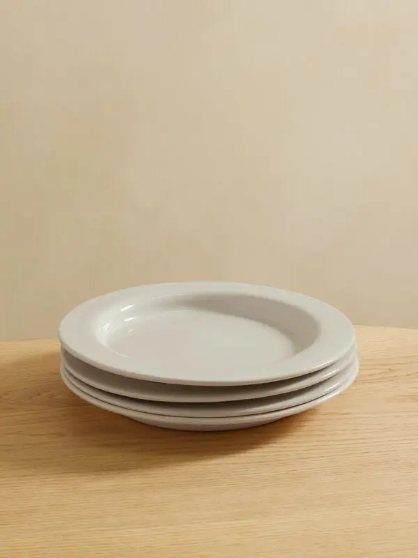LOUISE ROE Sophia Roe S.r Collection Set Of Four Ceramic Dinner Plates - Neutrals