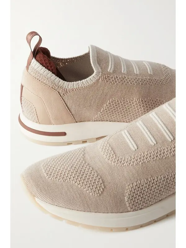 Loro Piana Flexy Wool-blend Sneakers - Neutrals