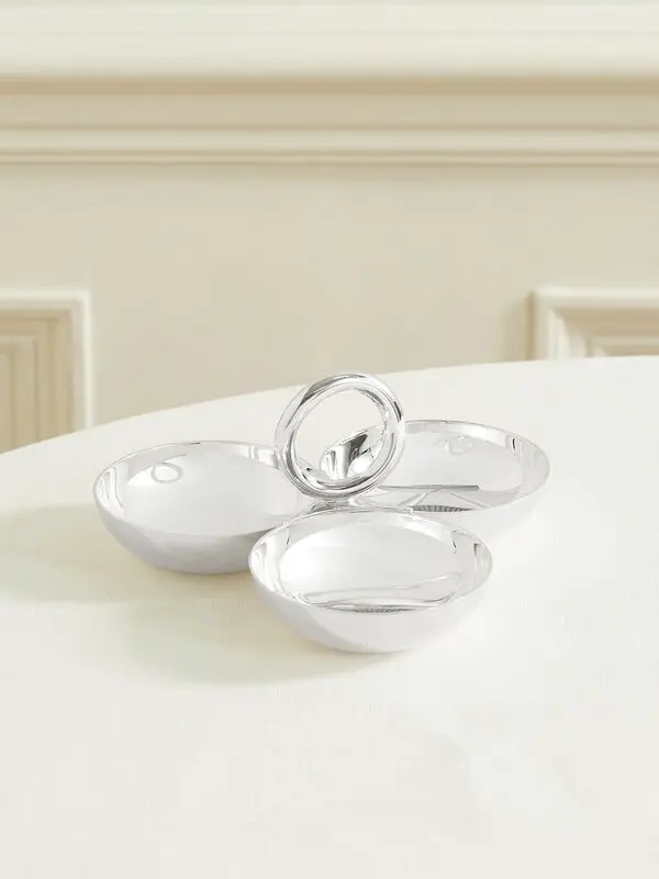 Christofle Vertigo -plated Serving Dish - Silver
