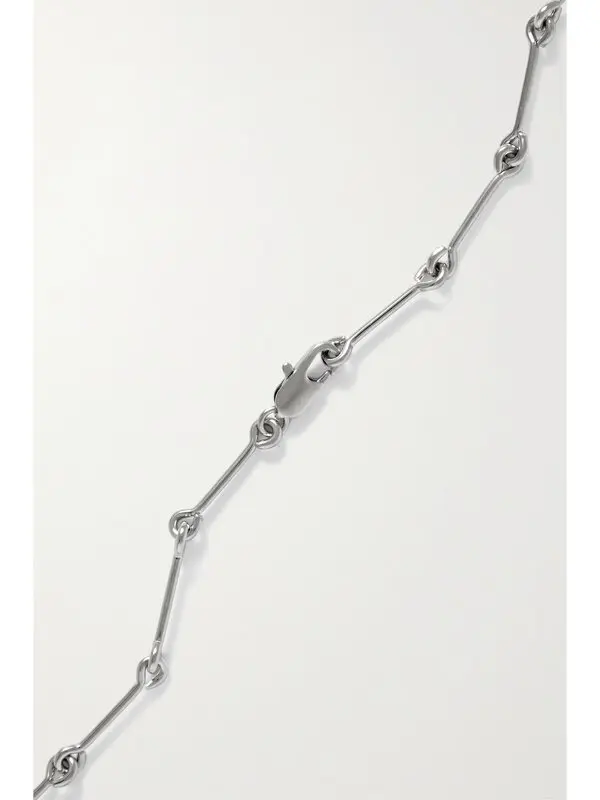 LAURA LOMBARDI Net Sustain Treccia Platinum-plated Necklace
