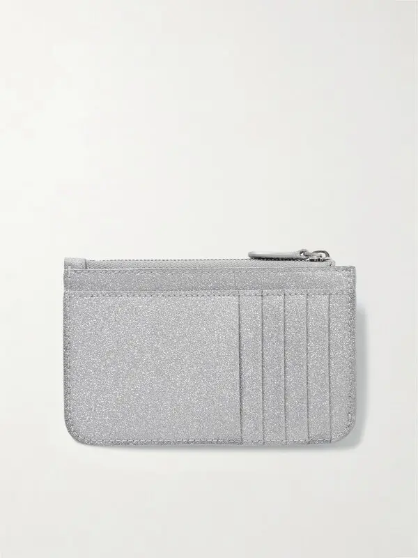 Balenciaga Cash Glittered Leather Wallet