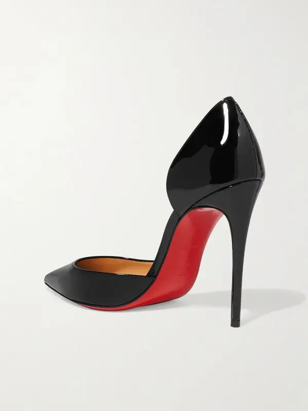 CHRISTIAN LOUBOUTIN Iriza 100 Patent Leather Pumps - Black