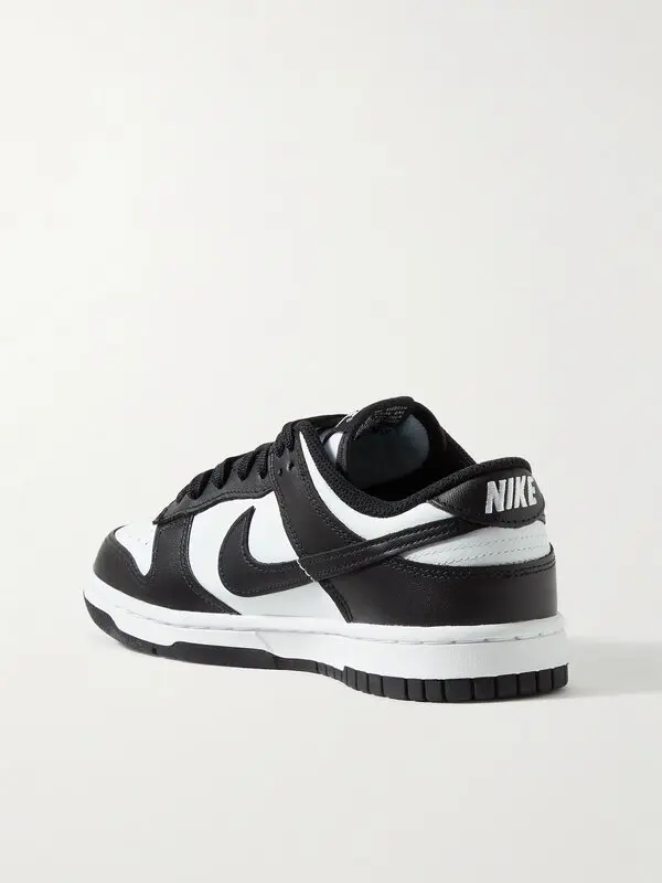 Nike Dunk Low Leather Sneakers - Black