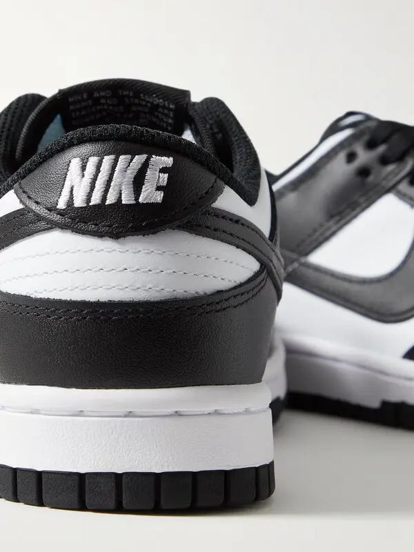 Nike Dunk Low Leather Sneakers - Black