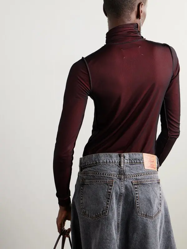 MAISON MARGIELA Jersey Turtleneck Bodysuit