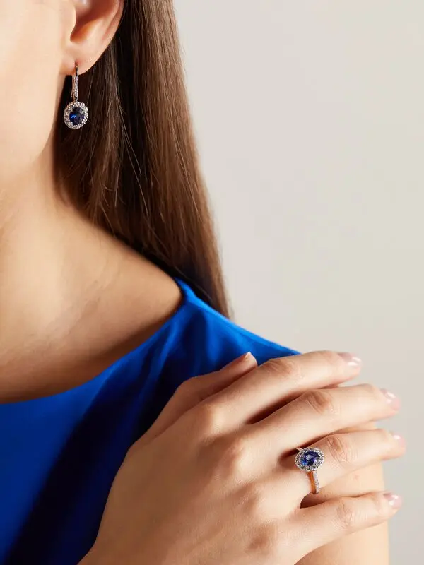 GARRARD 1735 Platinum, Sapphire And Diamond Ring