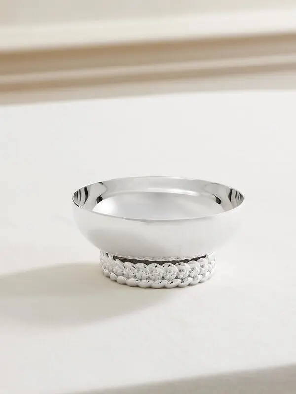 Christofle Babylone Small -plated Bowl - Silver