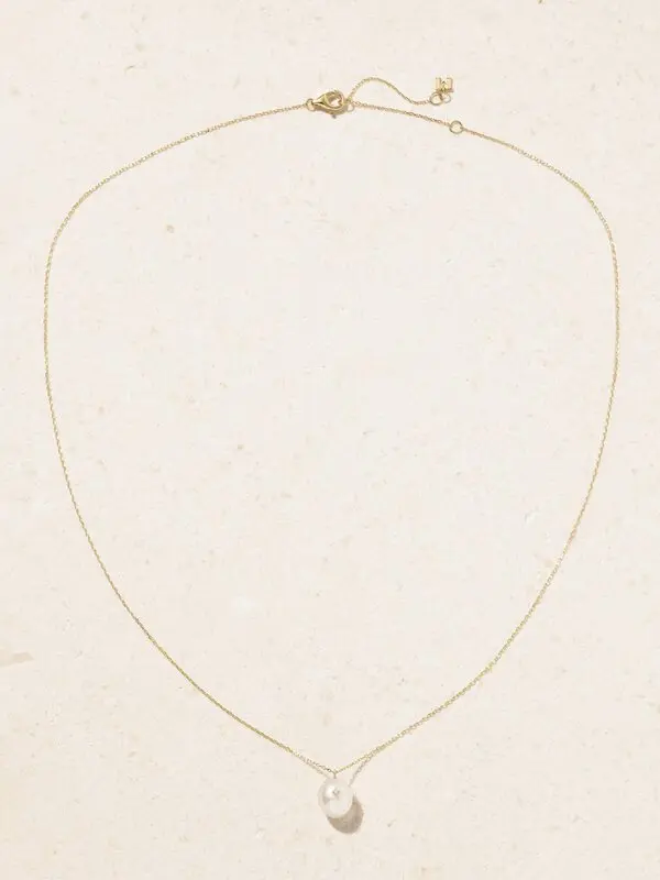 Mateo 14k Gold Pearl And Diamond Necklace