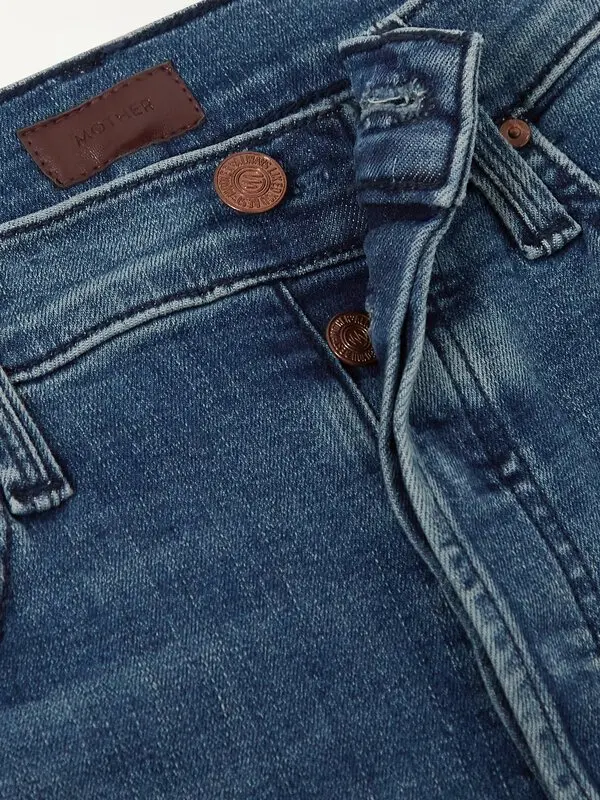 MOTHER The Tomcat Hover High-rise Straight Leg Jeans