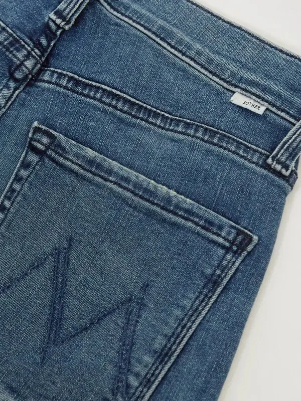 MOTHER The Tomcat Hover High-rise Straight Leg Jeans