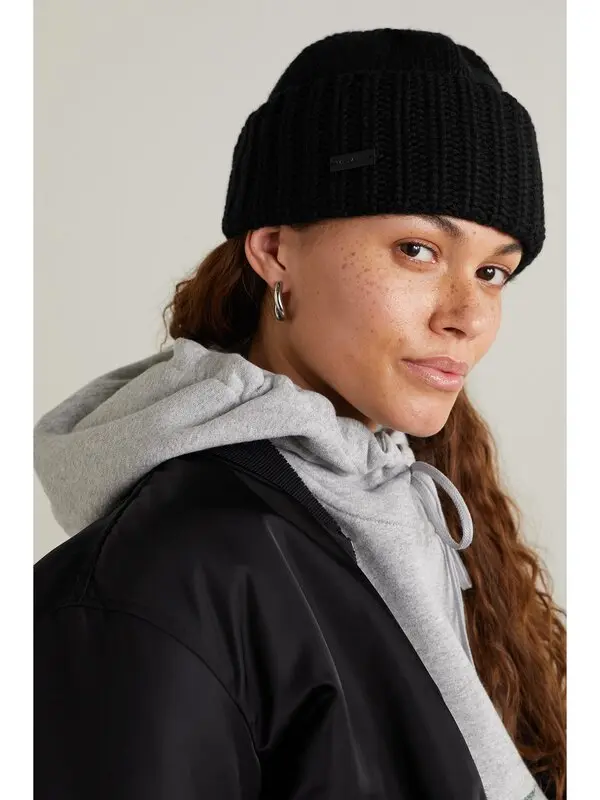 Saint Laurent Ribbed Cashmere Beanie