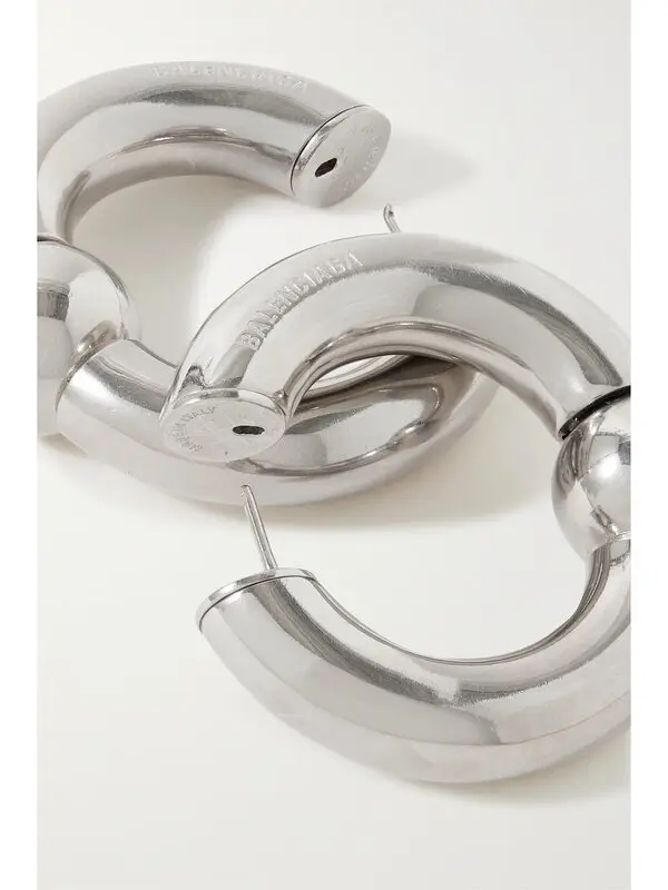 Balenciaga Mega Tone Hoop Earrings