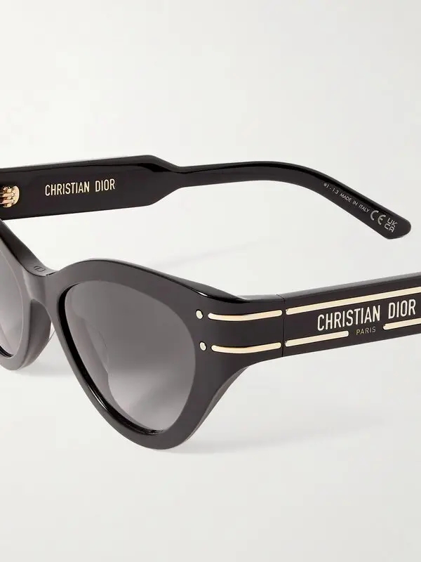 Dior Cat-eye Acetate Sunglasses - Black