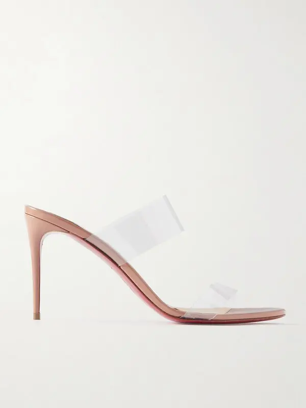 CHRISTIAN LOUBOUTIN Just Nothing 85 Mules - Neutrals