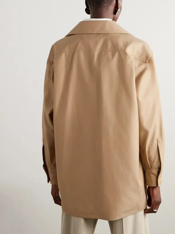 Max Mara Ulrico Cotton-canvas Shirt - Metallic