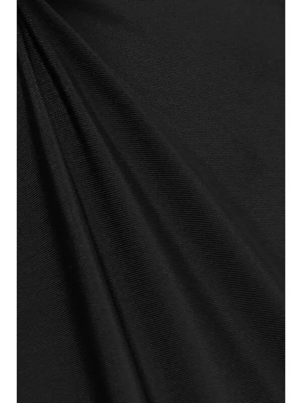 Emilio Pucci Cropped Stretch-crepe Top With Silk Trim