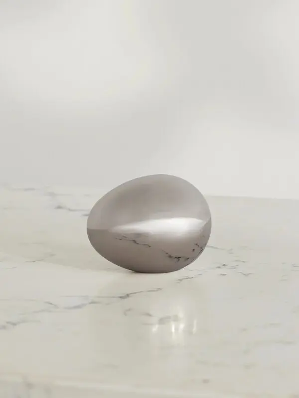 FOURTH STREET Egg Steel Paperweight - Silver