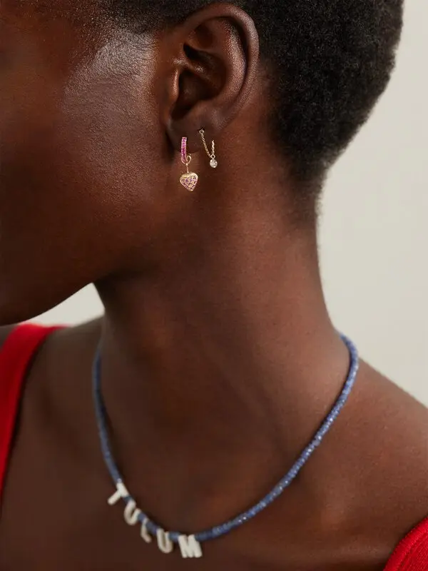 ROXANNE FIRST 14-karat Sapphire And Ruby Single Earring