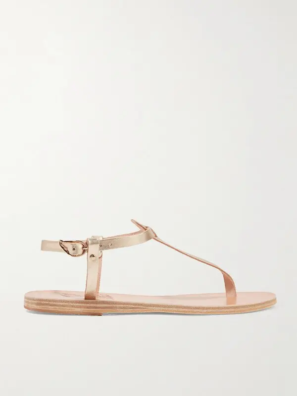 ANCIENT GREEK SANDALS Lito Metallic Leather Sandals - Gold
