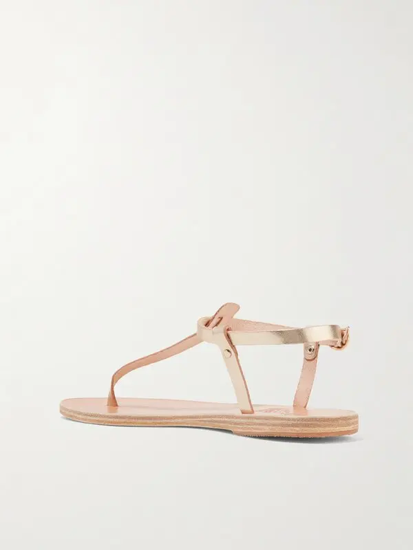 ANCIENT GREEK SANDALS Lito Metallic Leather Sandals - Gold