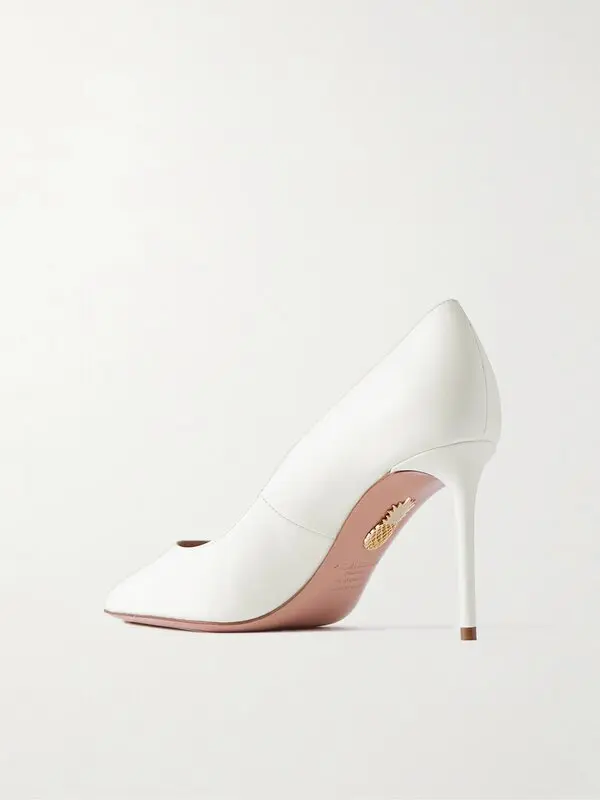 AQUAZZURA Purist 85 Leather Pumps