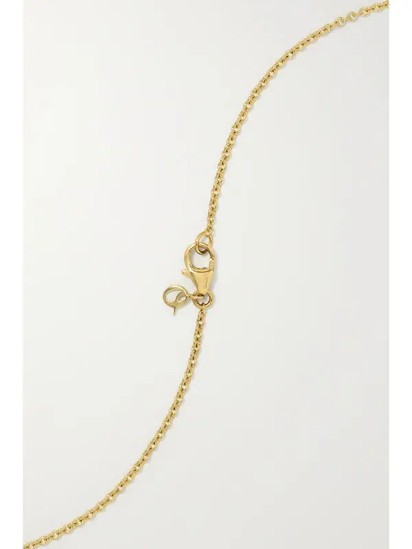 OCTAVIA ELIZABETH Nesting Gem 18-karat Recycled Gold Emerald Necklace