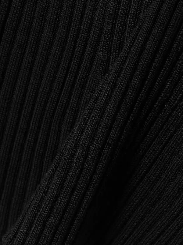 Adam Lippes Florentine Ribbed Silk And Cashmere-blend Top