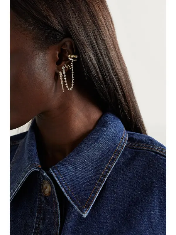 Melissa Kaye 18-karat And Diamond Ear Cuff