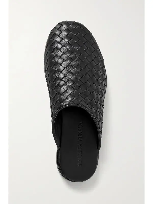 Bottega Veneta Intrecciato Leather Slippers