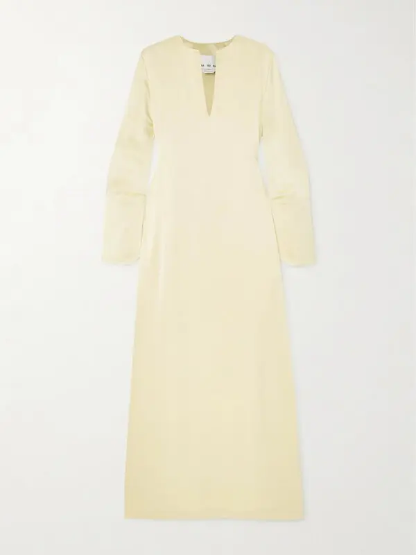 Sasuphi Silk Maxi Dress - Yellow