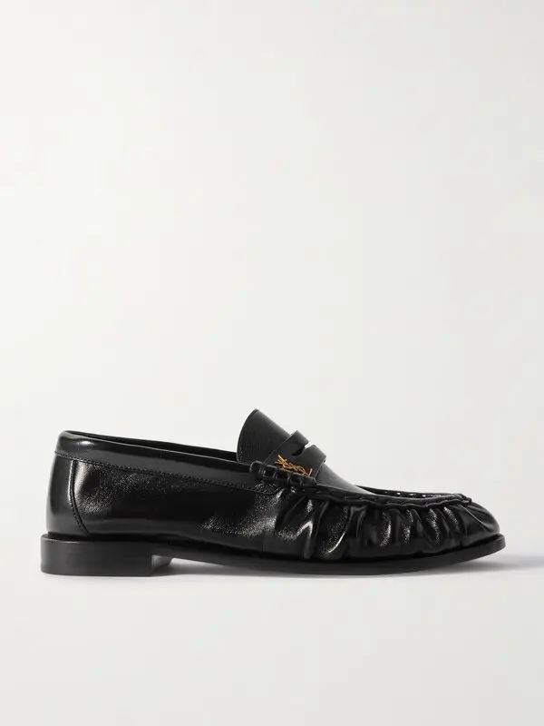 Saint Laurent Le Loafer Leather Loafers - Black