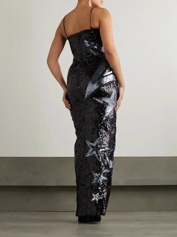 Balmain Sequin Embellished Gown