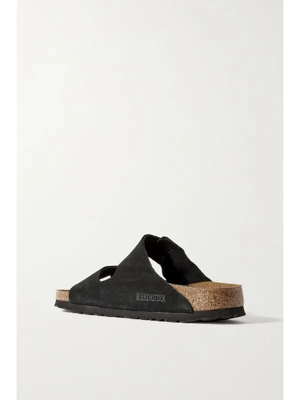 BIRKENSTOCK Arizona Suede Sandals - Black