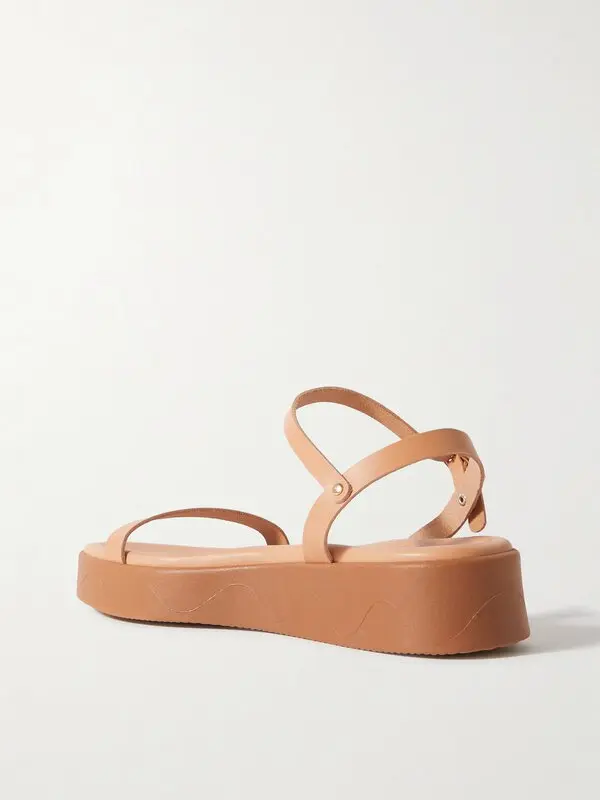 ANCIENT GREEK SANDALS Irida Leather Mary Jane Platform Sandals