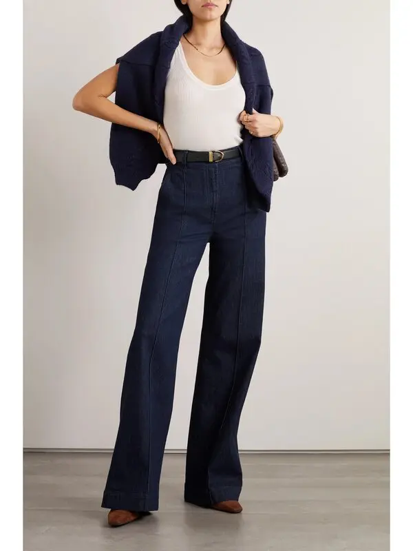 Another Tomorrow High-rise Straight-leg Stretch Organic Jeans