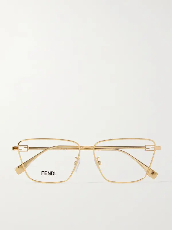 Fendi Baguette Square-frame -tone Optical Glasses