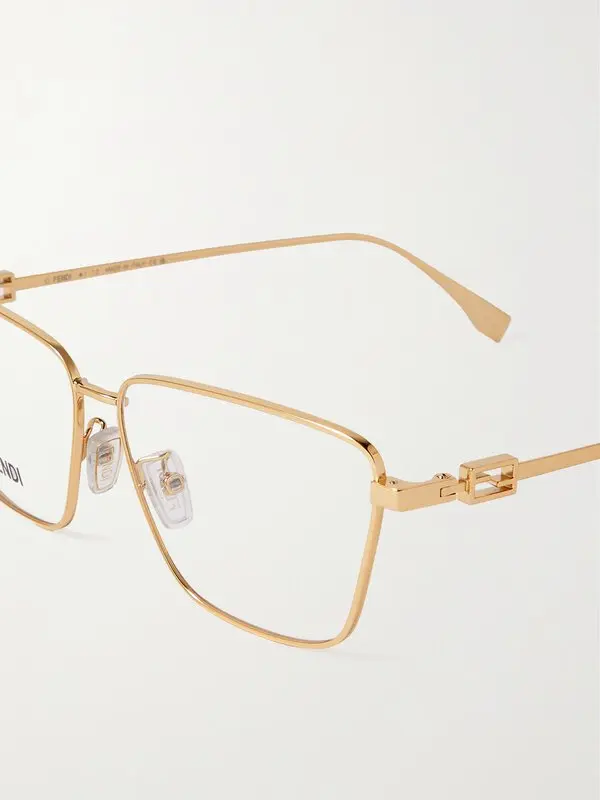 Fendi Baguette Square-frame -tone Optical Glasses